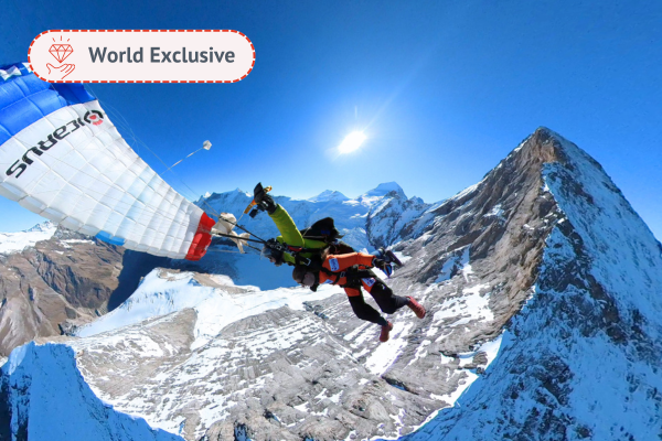 Eiger Mountain Swoop – The World’s First Tandem Swoop Skydive